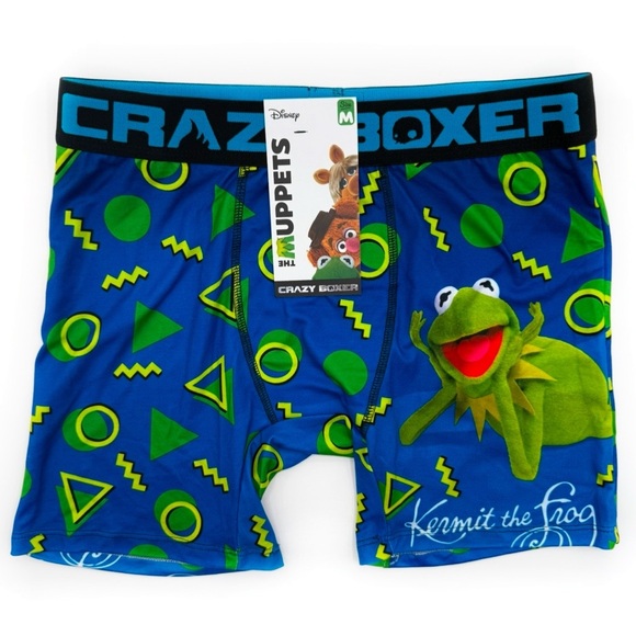 Disney | Underwear & Socks | Disney The Muppets Crazy Boxer Briefs Mens Medium Underwear Kermit ...